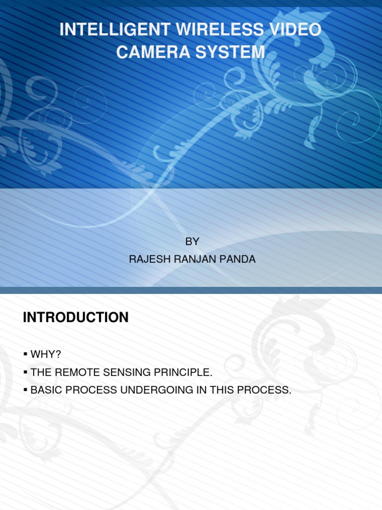 Intelligent Wireless Camera | PDF