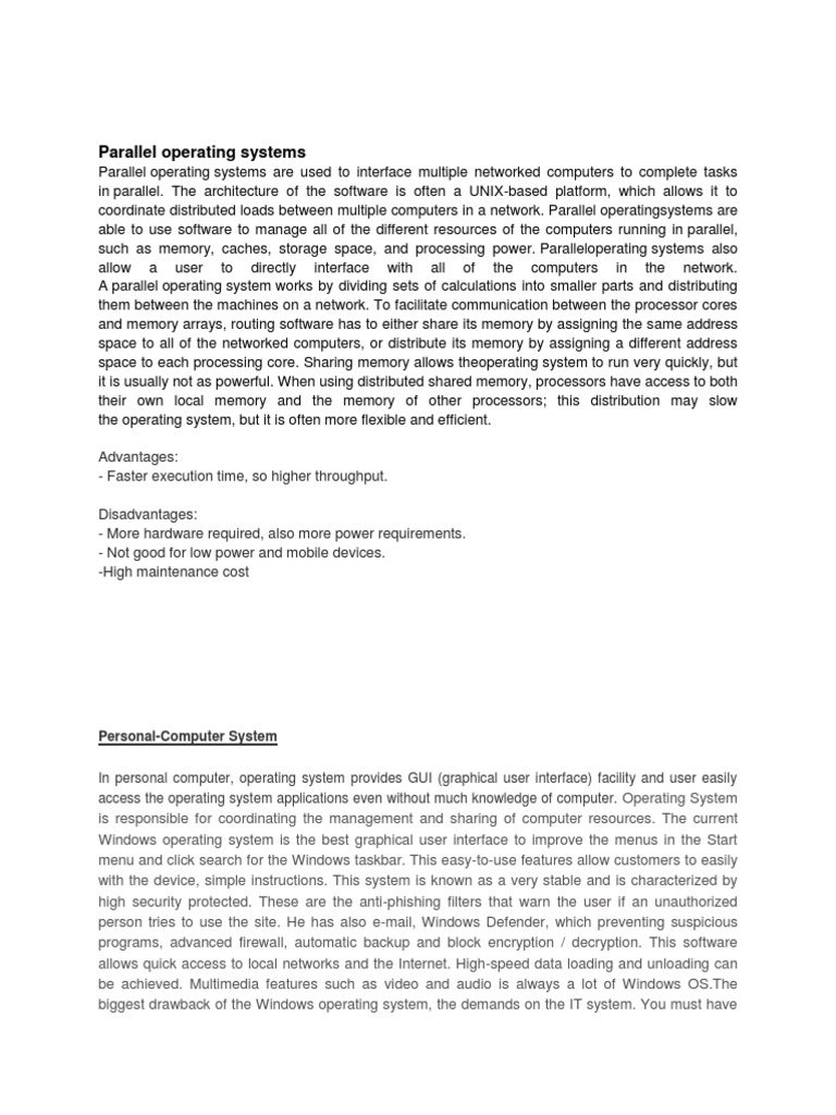 Simple Batch System | Operating System | Real Time Computing