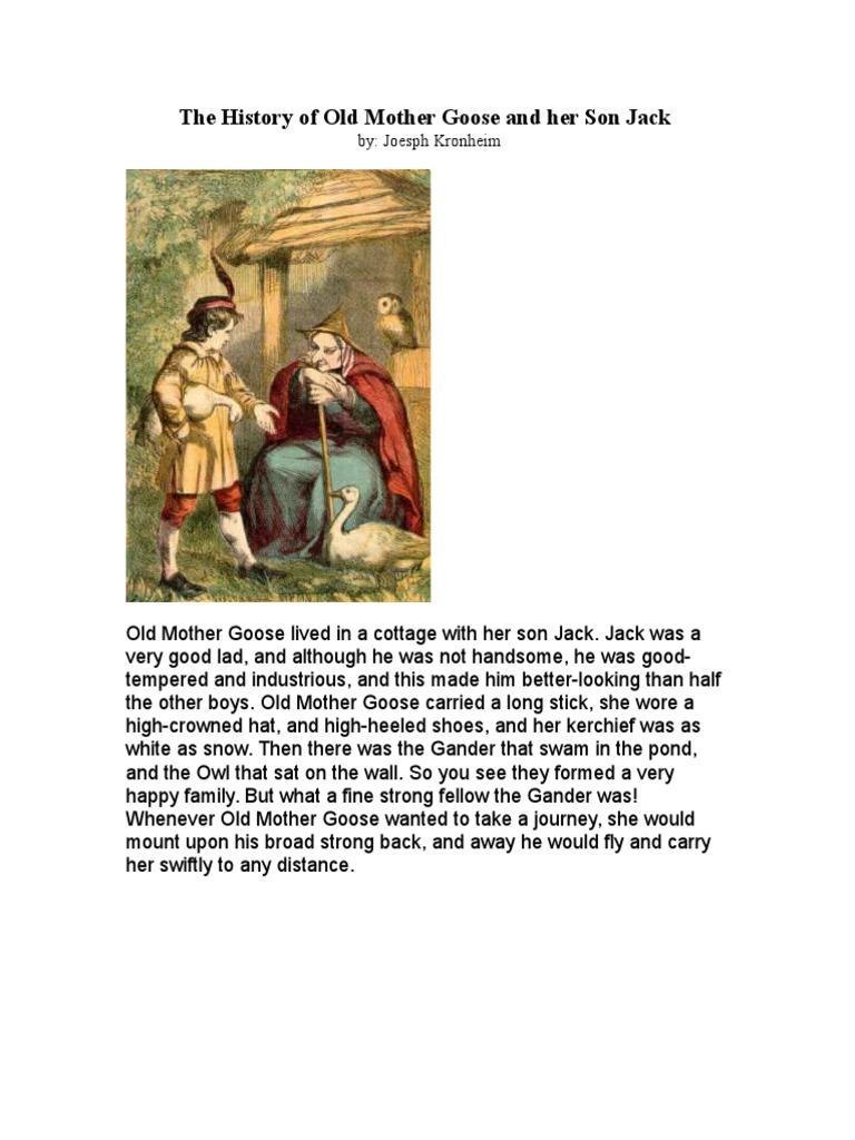 The History of Old Mother Goose and Her Son Jack | PDF