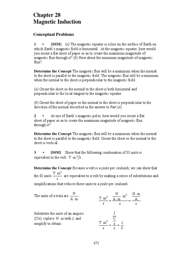 Magnetic Induction Concepts and Problems | PDF | Inductance ...