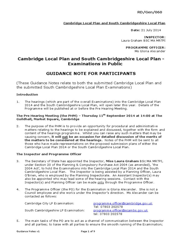 Guidance Notes v1 | PDF | Test (Assessment) | Barrister