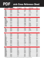 Quick Cross-Reference Sheet: CARQUEST Baldwin Donaldson Fleetguard Fram ...