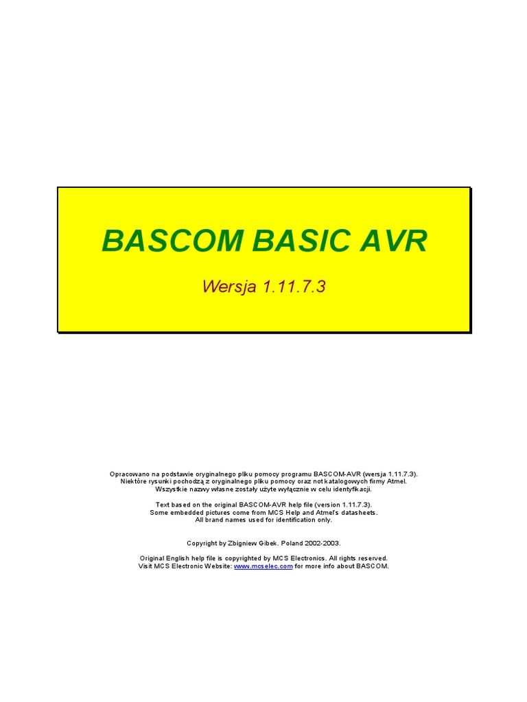 Bascom Basic Avr 3 | PDF