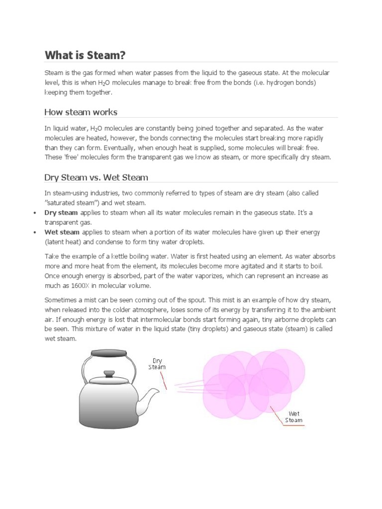 Steam Basics | PDF | Steam | Heat