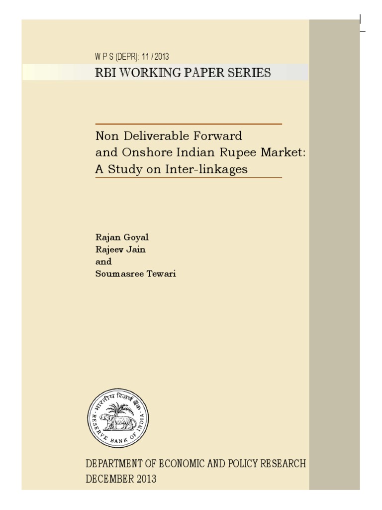 Non Deliverable Forward | PDF | Foreign Exchange Market | Statistics