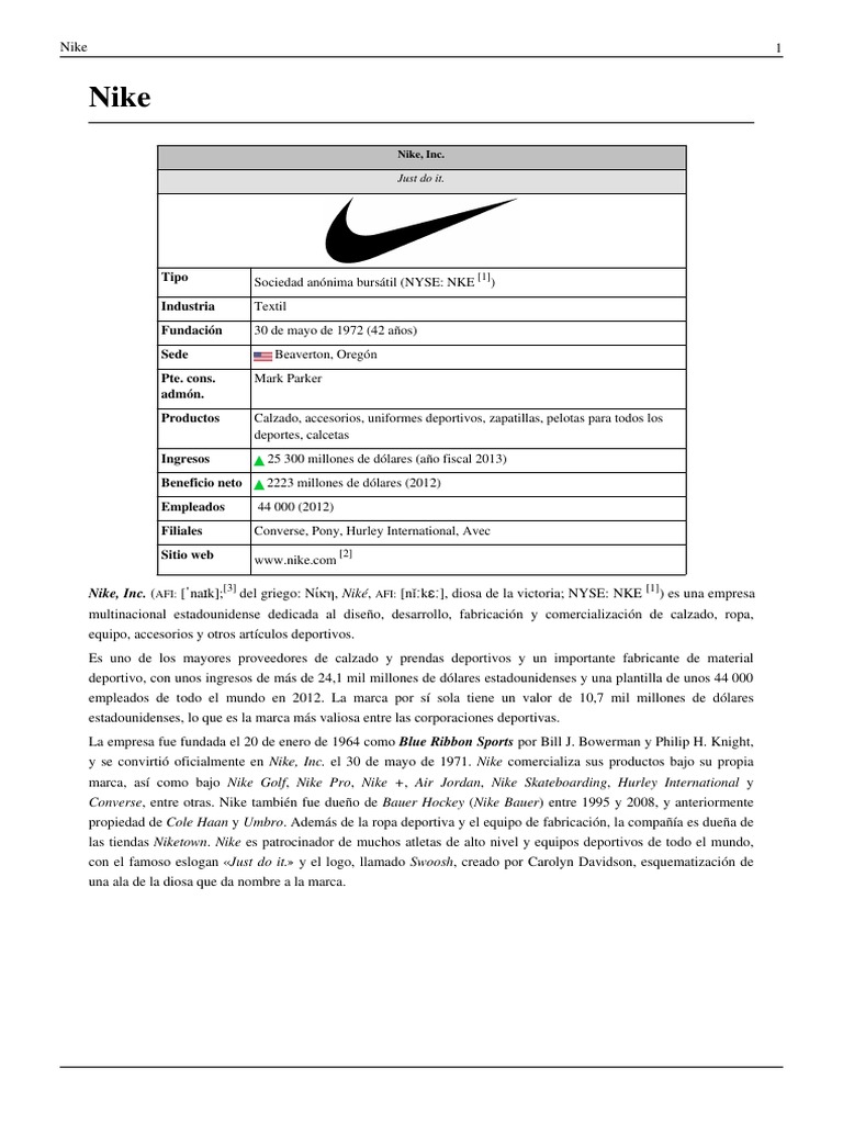 Nike | PDF | Nike | Deportes