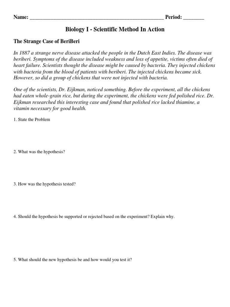 Bio - Scientific Method | PDF