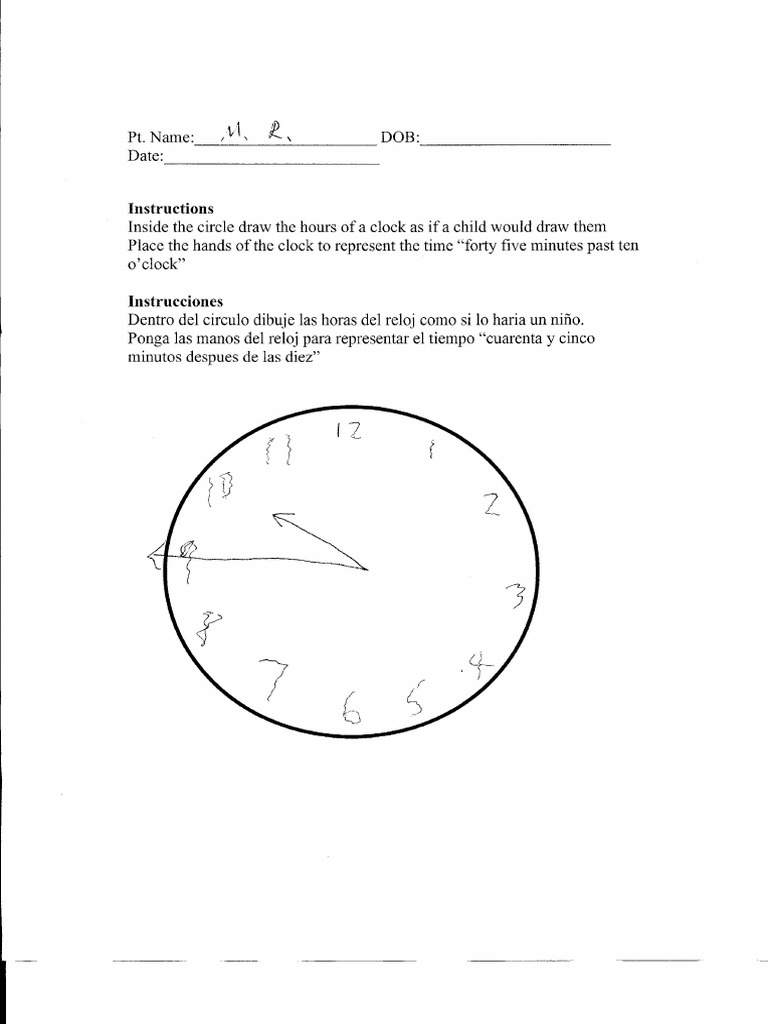 Mini Cognitive Exam | PDF