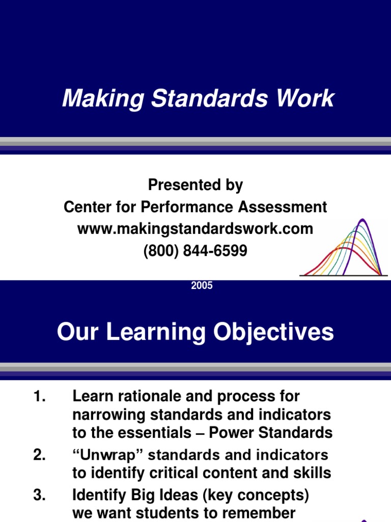 Designing Making Standards Work - Reeves | PDF | Educational Assessment ...