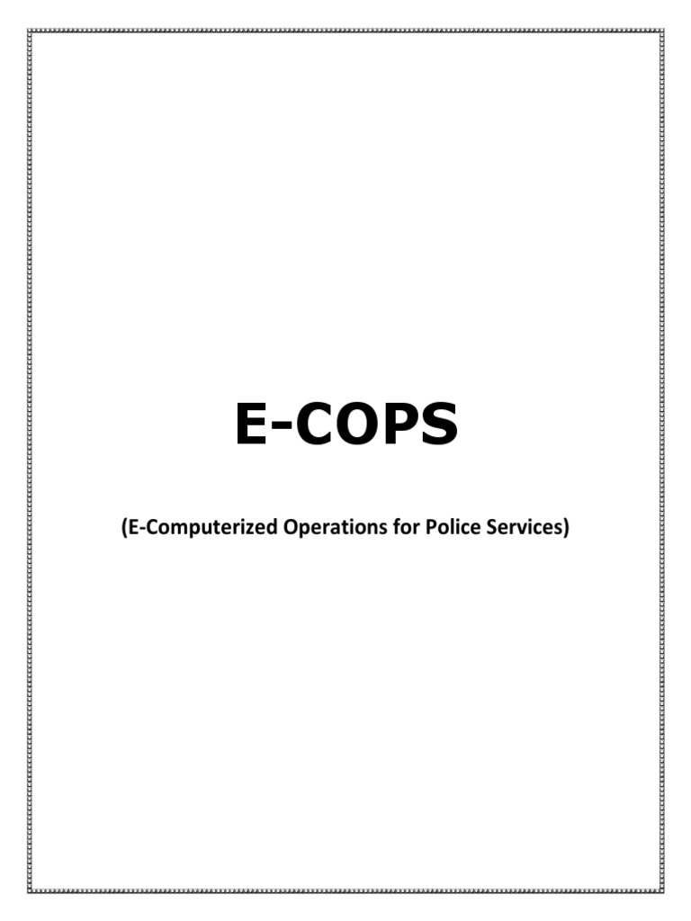 Modern Cops India | Download Free PDF | Feasibility Study | Police