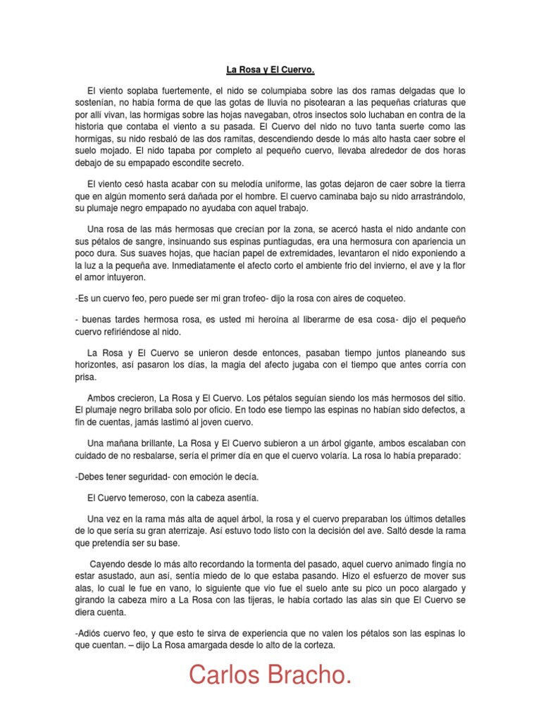 La Rosa y El Cuervo | PDF | El Cuervo | Rosa