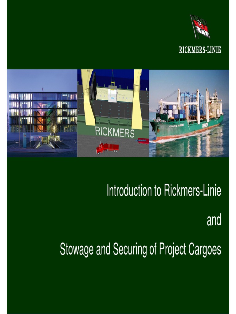 Rickmers-Linie Cargo Stowage Guide | PDF | Cargo | Watercraft