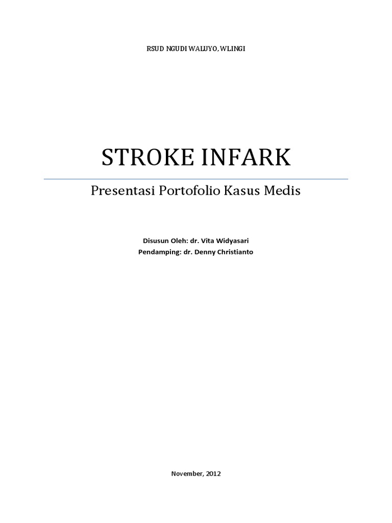 Portofolio Stroke Infark | PDF