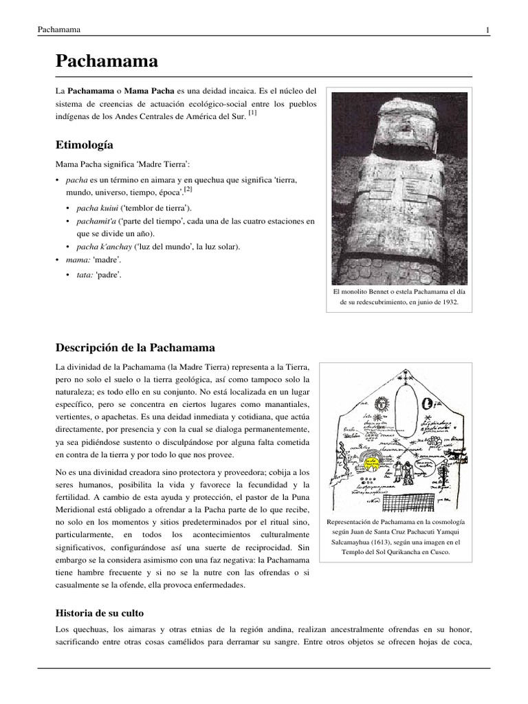 Pachamama | PDF | Espiritualidad feminista | Andes