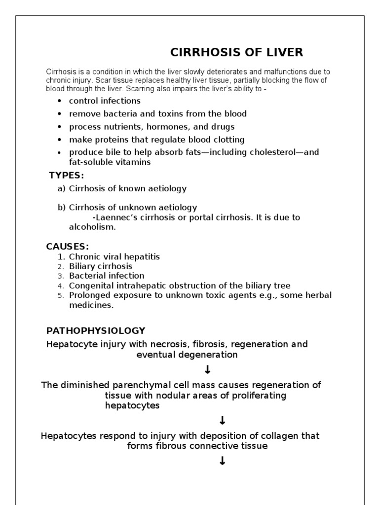 Cirrhosis of Liver | PDF | Cirrhosis | Liver