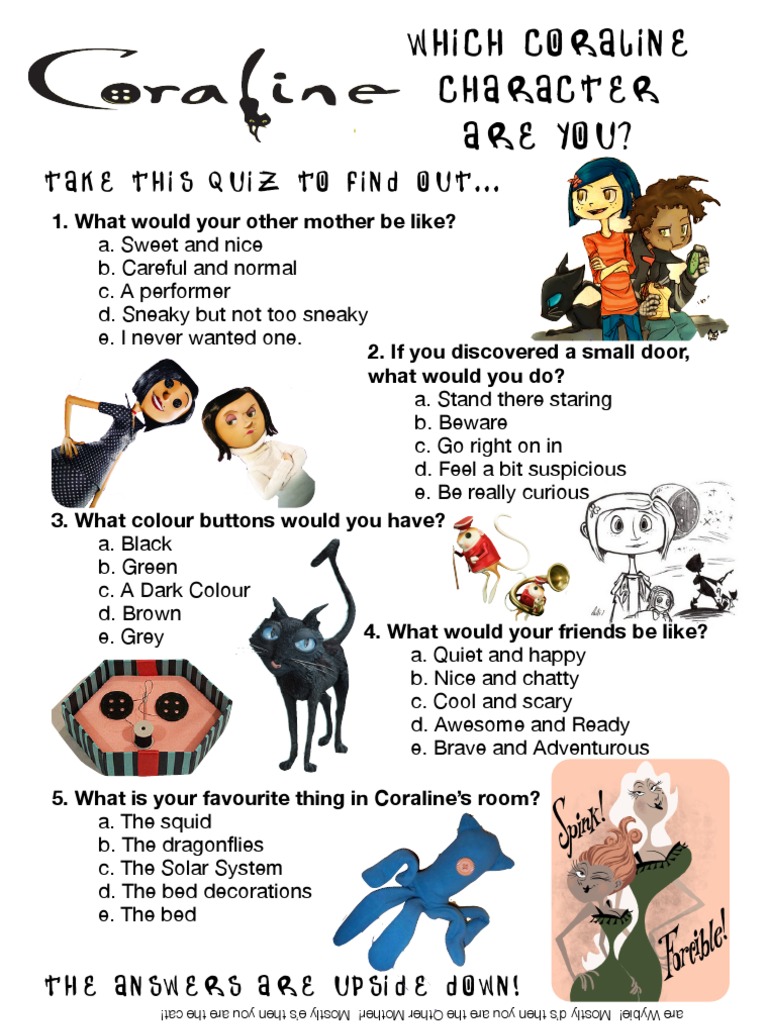 Coraline: Which Character Are You? | PDF