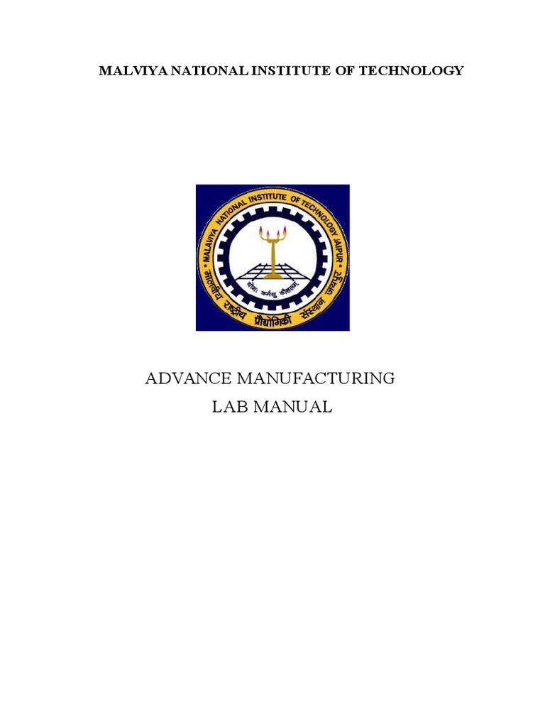Advance Manufacturing Manual | PDF | Equipment | Industries