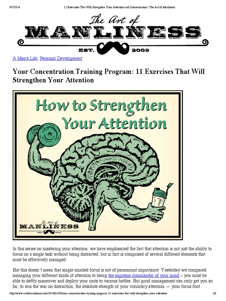 11 Focus-Boosting Exercises Guide | PDF | Attention | Mindfulness