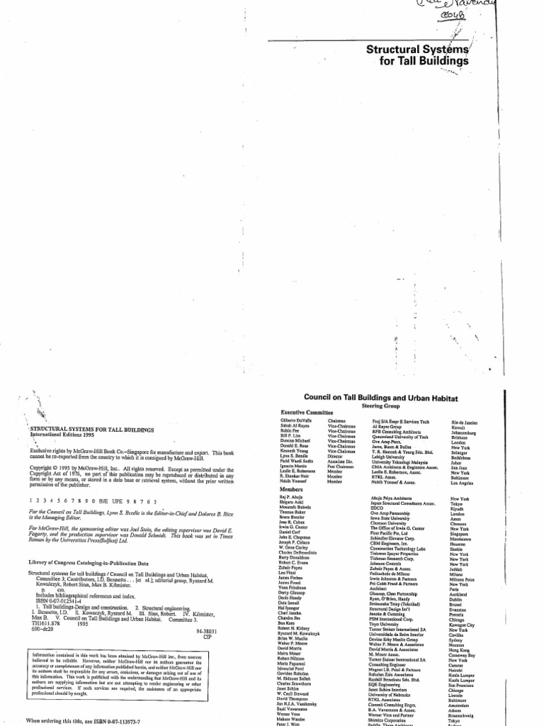 Structural System For Tall Buildings | PDF | Beam (Structure) | Truss