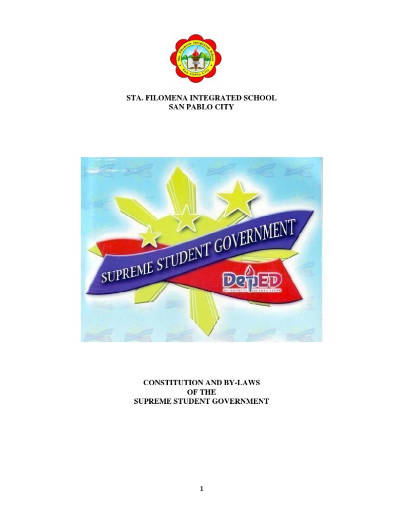 SSG Constitution and By-Laws | PDF | Constitutional Amendment | Impeachment