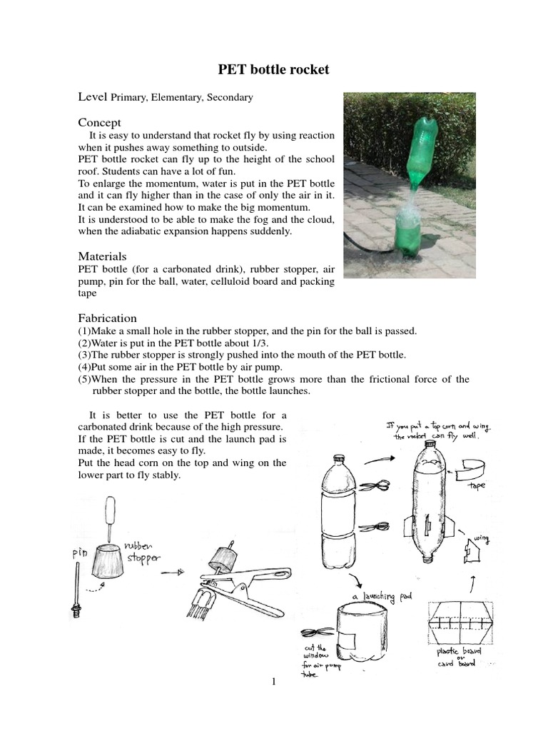 1 Pet Bottle Rocket by Scientific Method | PDF | Rocket | Fog
