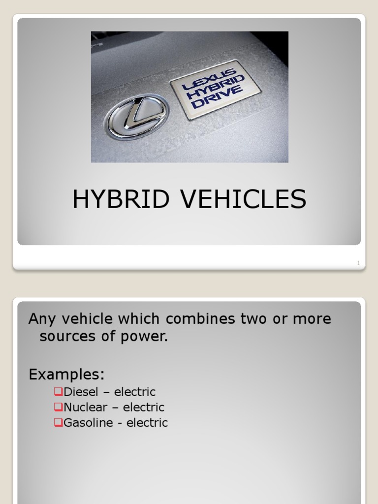 Hybrid Vehicles | PDF | Battery (Electricity) | Hybrid Vehicle