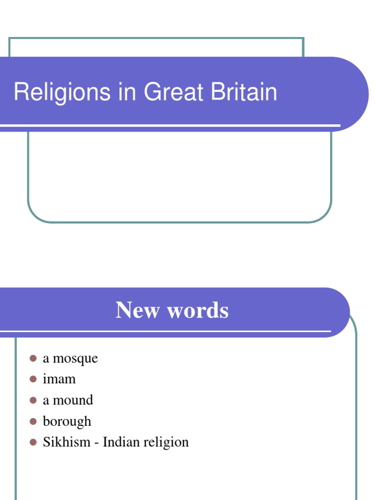 Major Religions in Great Britain | PDF