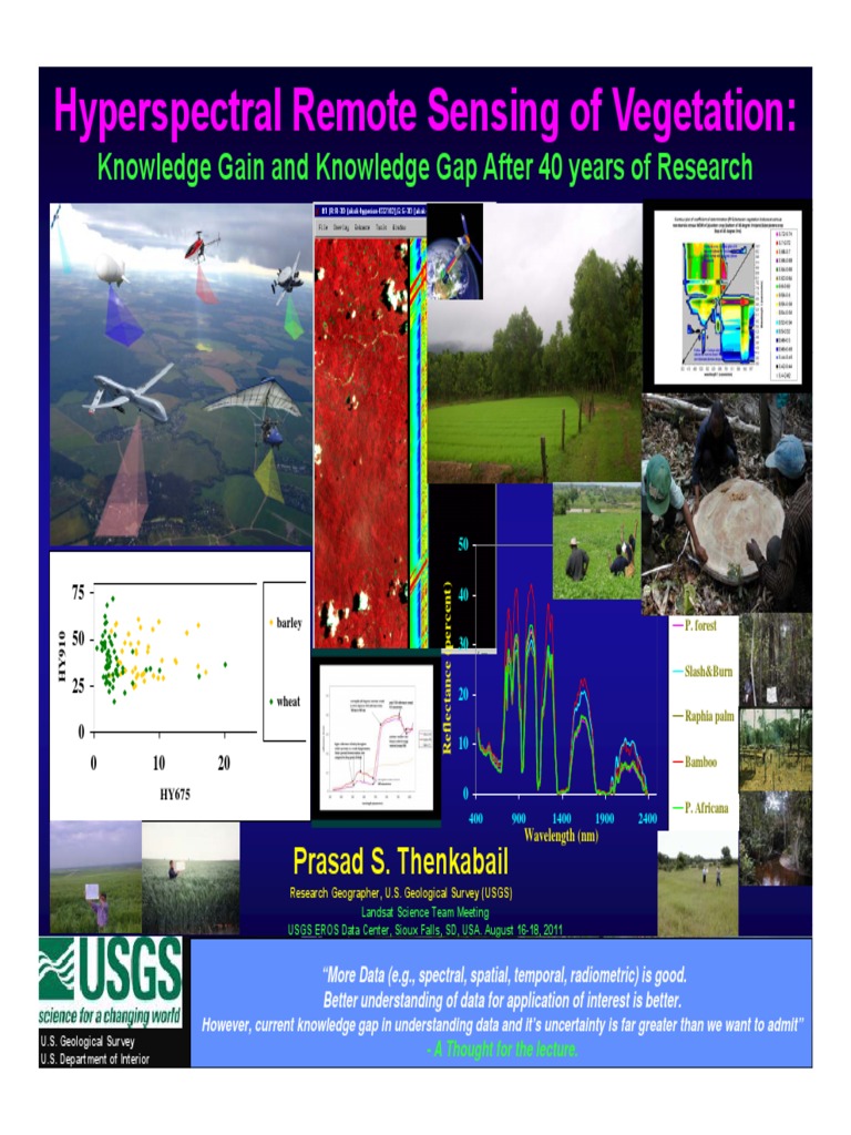 Hyperspectral Remote Sensing of Vegetation Prasad S. Thenkabail, John G ...