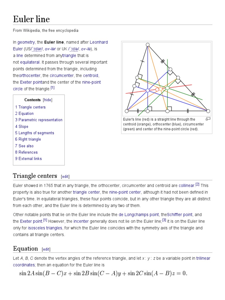 Euler Line construction | Line (Geometry) | Elementary Mathematics