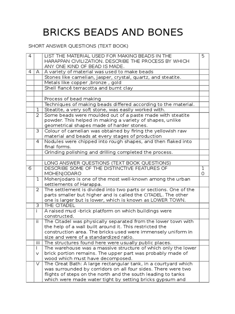 Bricks Beads and Bones | PDF | Bead | Brick