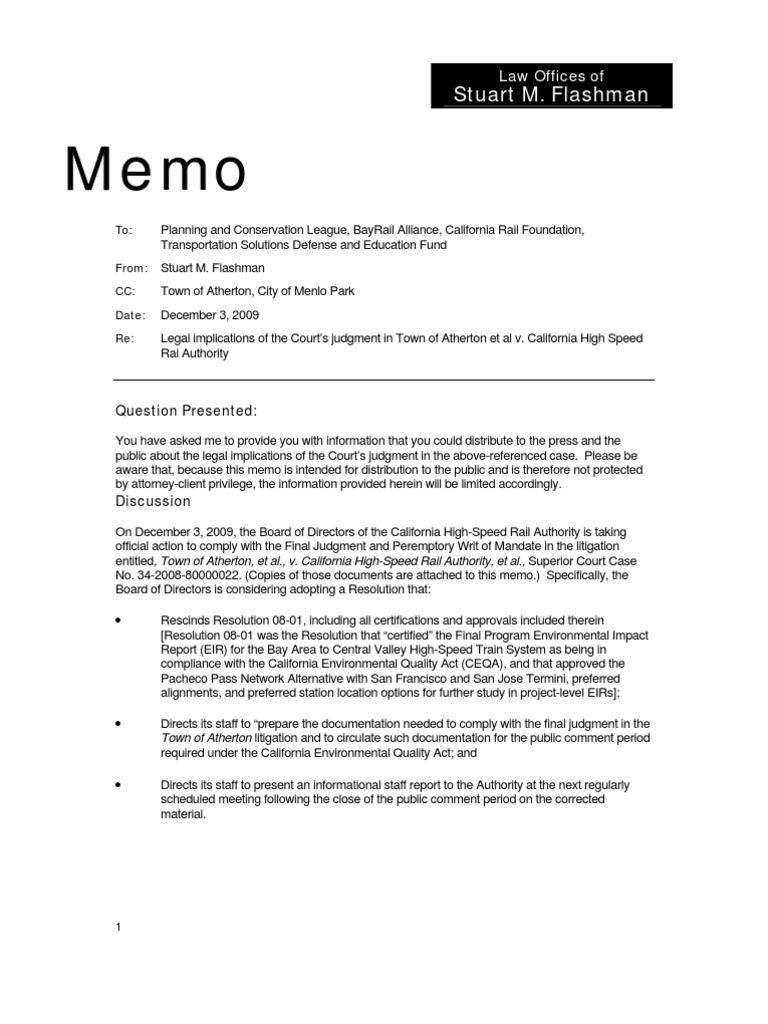 Memo To Clients - and The Public | PDF | Common Law | Public Law