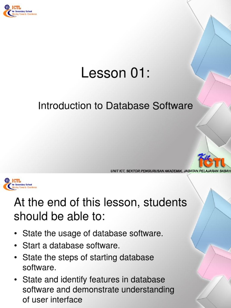 Introduction To Database Software | PDF | Microsoft Access | Databases