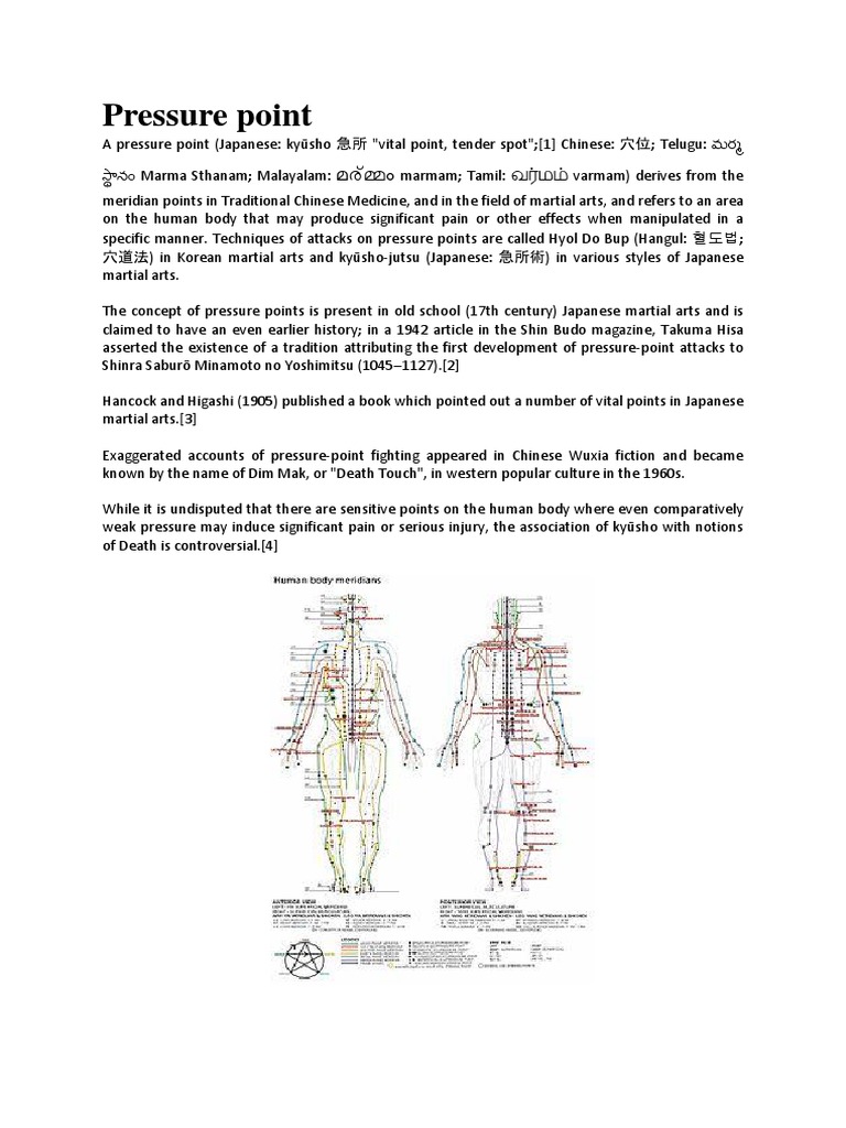Pressure Point | PDF | Medicine | Sports