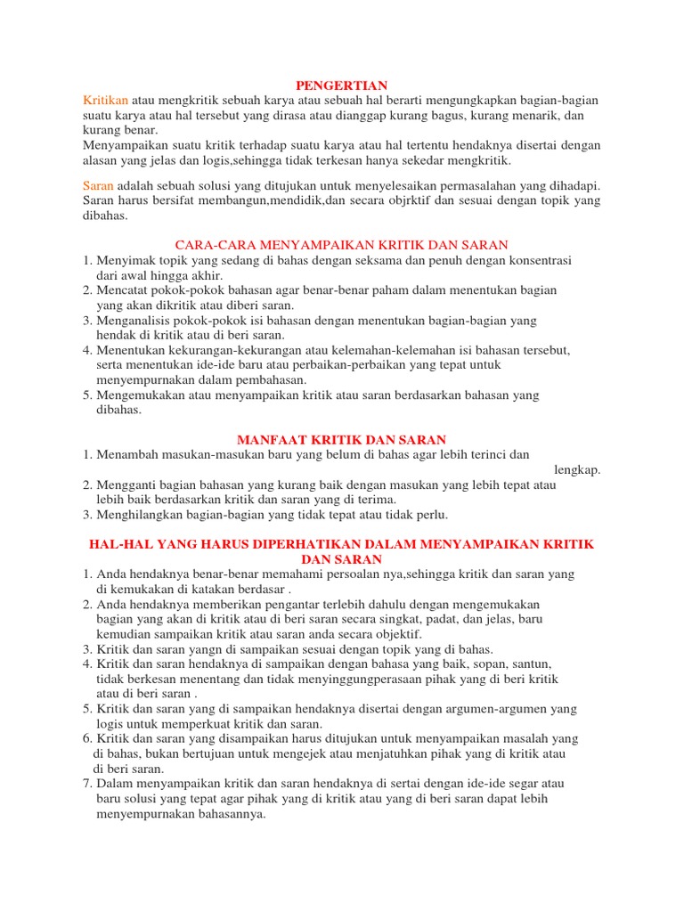 15 Contoh Kritik Dan Saran Kuliah Online Untuk Dosen Dan Mahasiswa - Riset