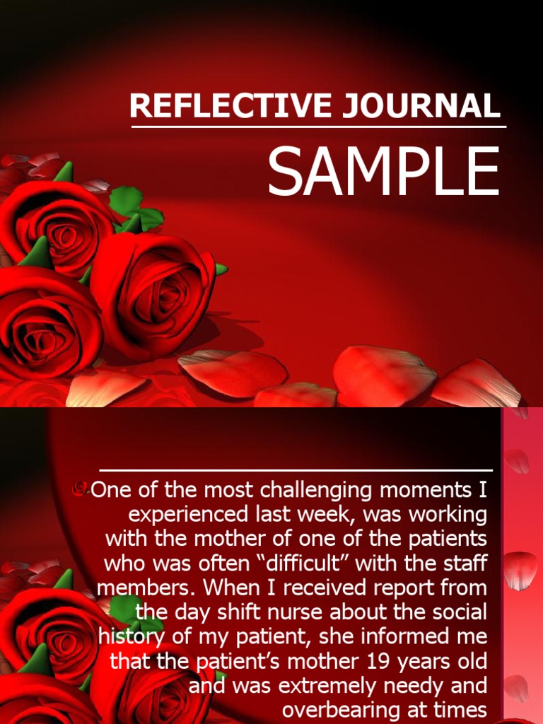 Reflective Journal Sample 2 | PDF | Neonatal Intensive Care Unit | Nursing
