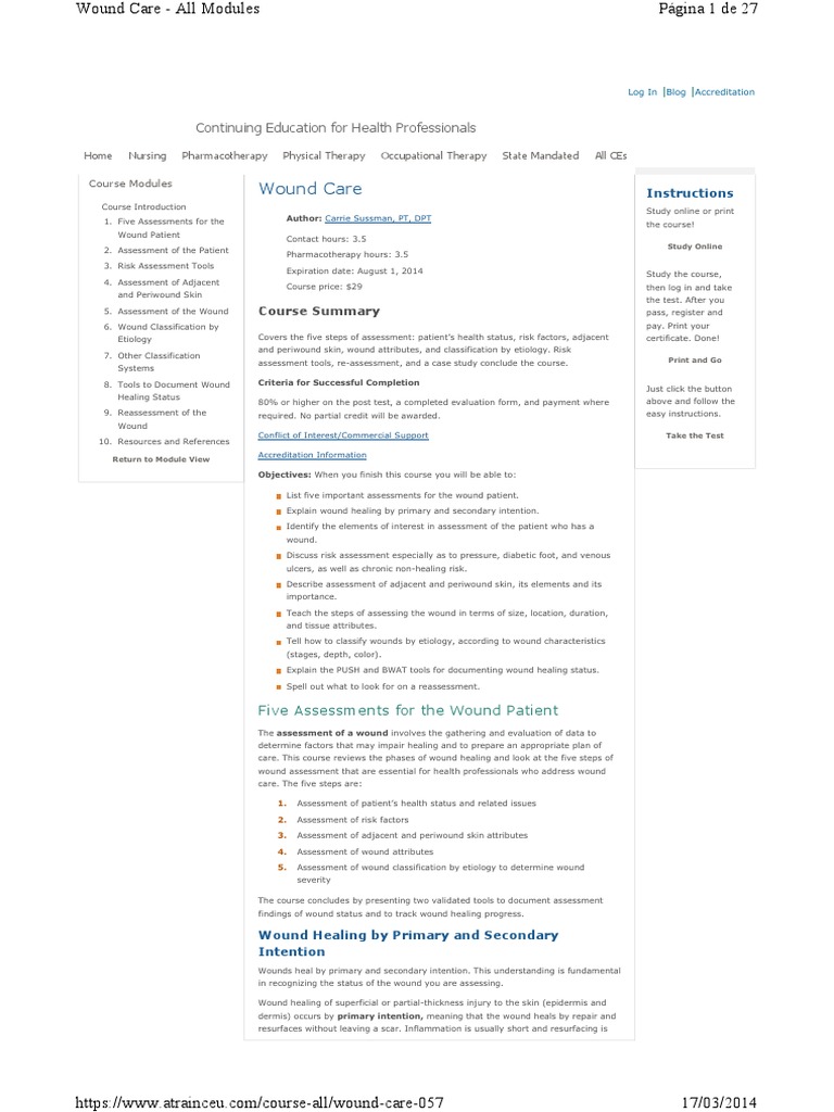 Wound Care | PDF | Scar | Wound Healing