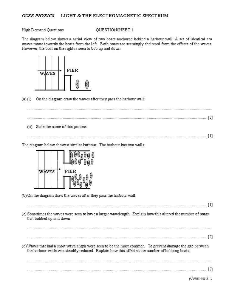 Light Electro Questions | PDF | Lens (Optics) | Light