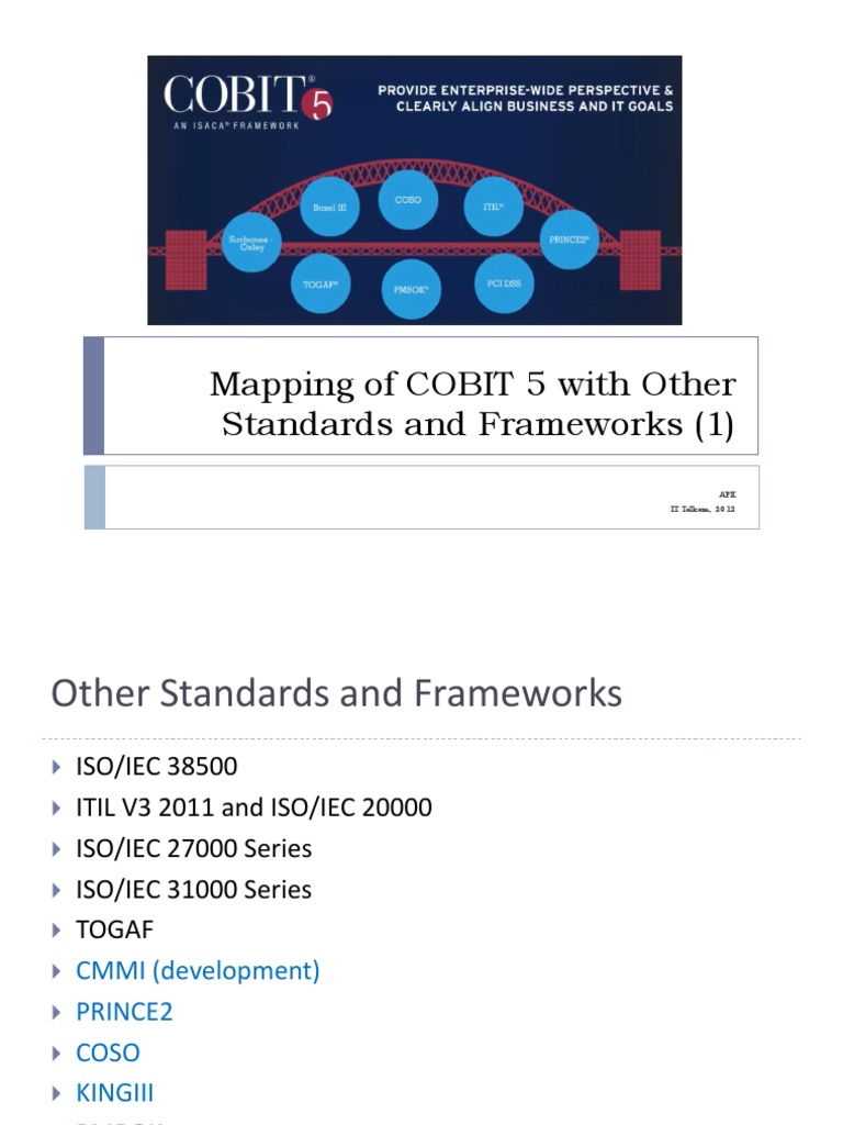 Ausi #12 Mapping of COBIT 5 With Other Standards | PDF | Itil ...