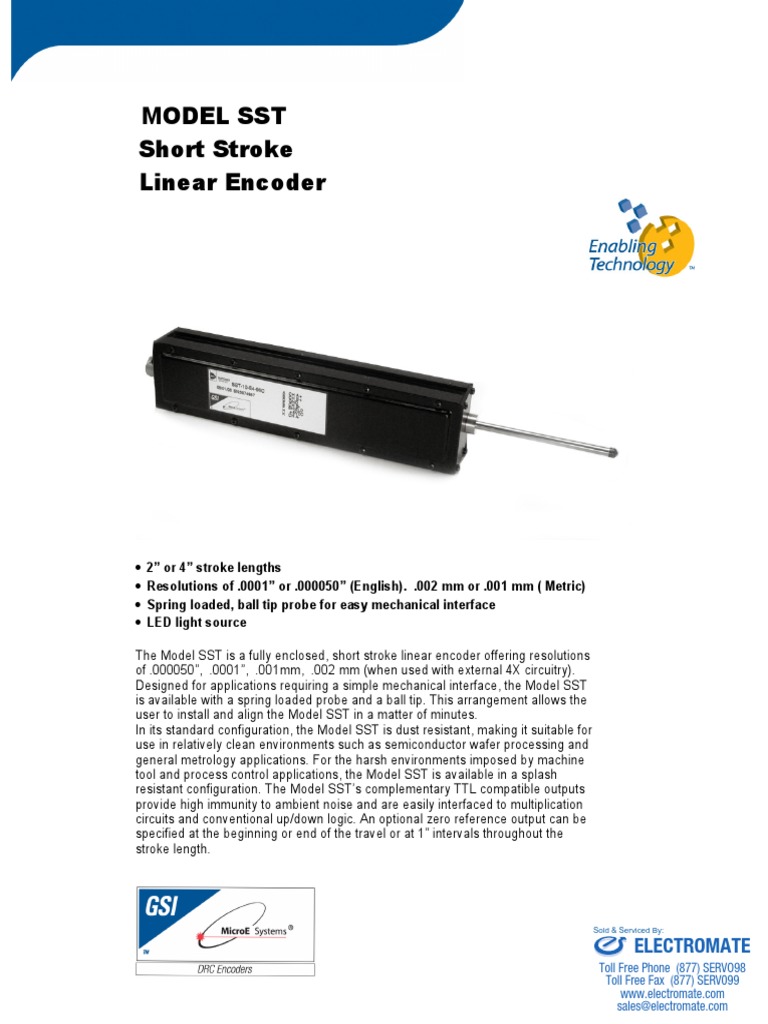DRC Packaged Encoders SST Data Sheet | PDF | Electrical Engineering ...