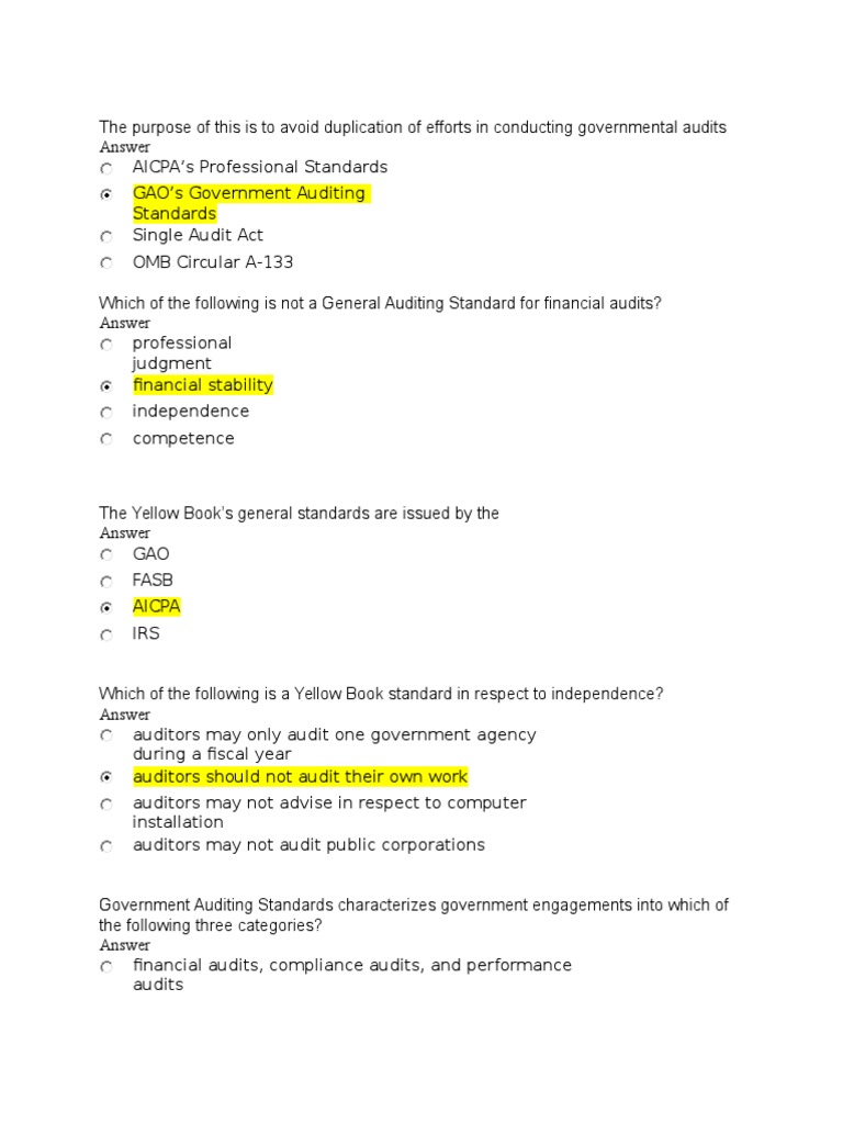 Chapter 14 Quiz | PDF | Government Accountability Office | Audit