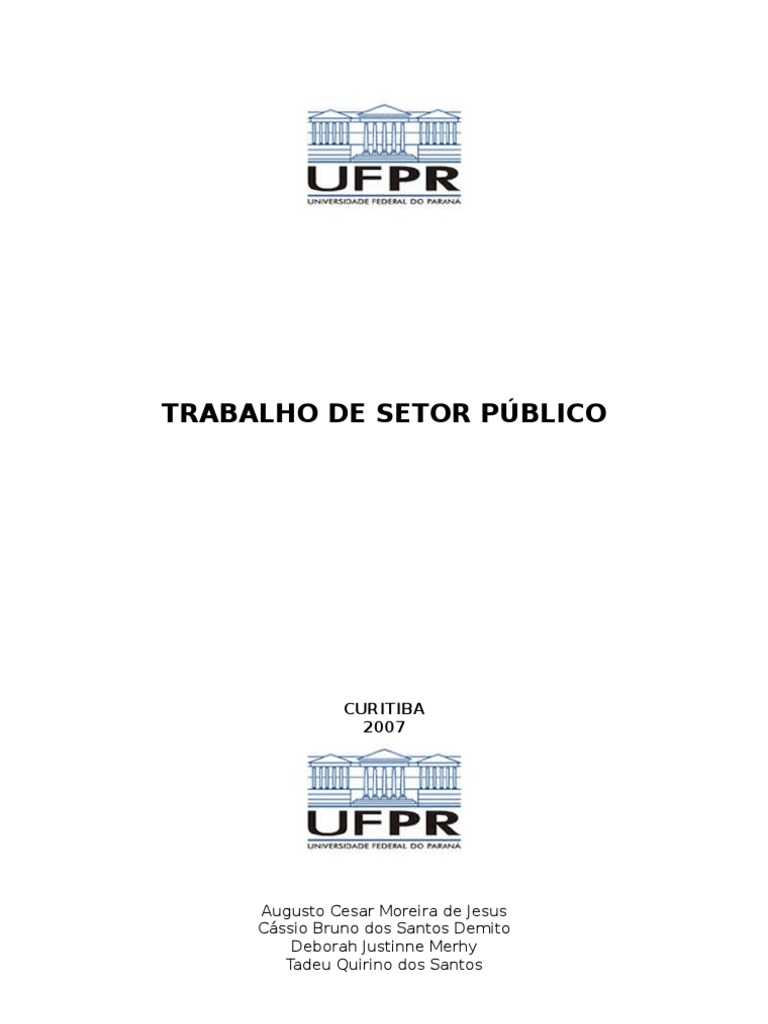Capa e Contra Capa UFPR | PDF