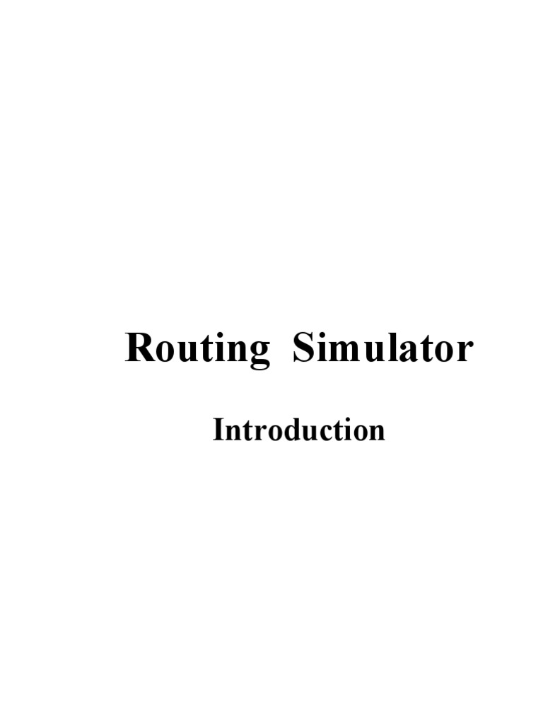Routing Simulator Pdf Routing Java Programming Language