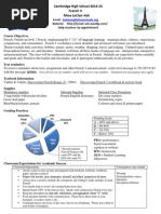 French Syllabus 6th Grade | PDF | Homework | Teaching