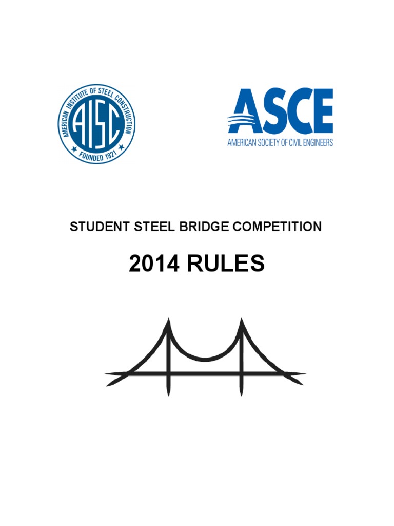 2014 Student Steel Bridge Rules | PDF | Nut (Hardware) | Screw