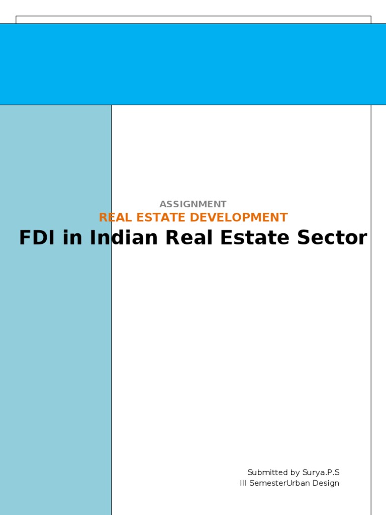 Real Estate Development | PDF | Foreign Direct Investment | Real Estate ...