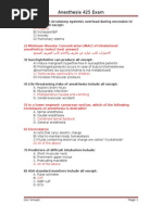 Stages of Anaesthesia Notes | PDF | Anesthesia | Breathing