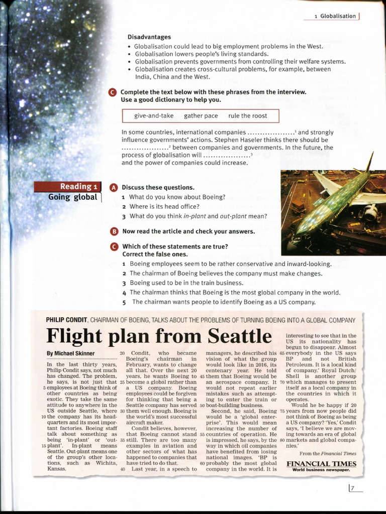 Globalisation Unit 1 Pre-Intermediate Business English Pag.7 | PDF ...