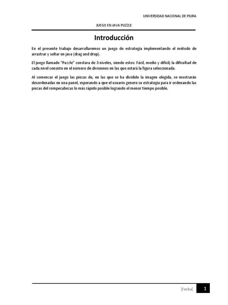 Juego en Java Puzzle | PDF | Java (lenguaje de programación) | Point ...
