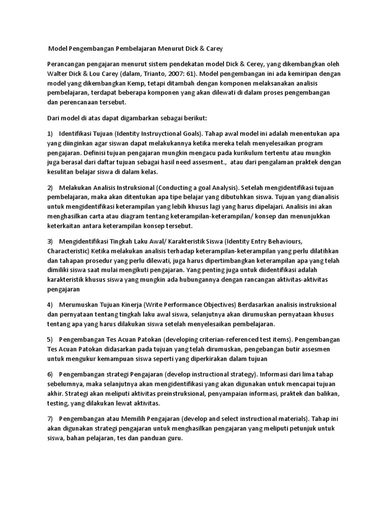 Metode 4D Tiagarajan | PDF | Komputer