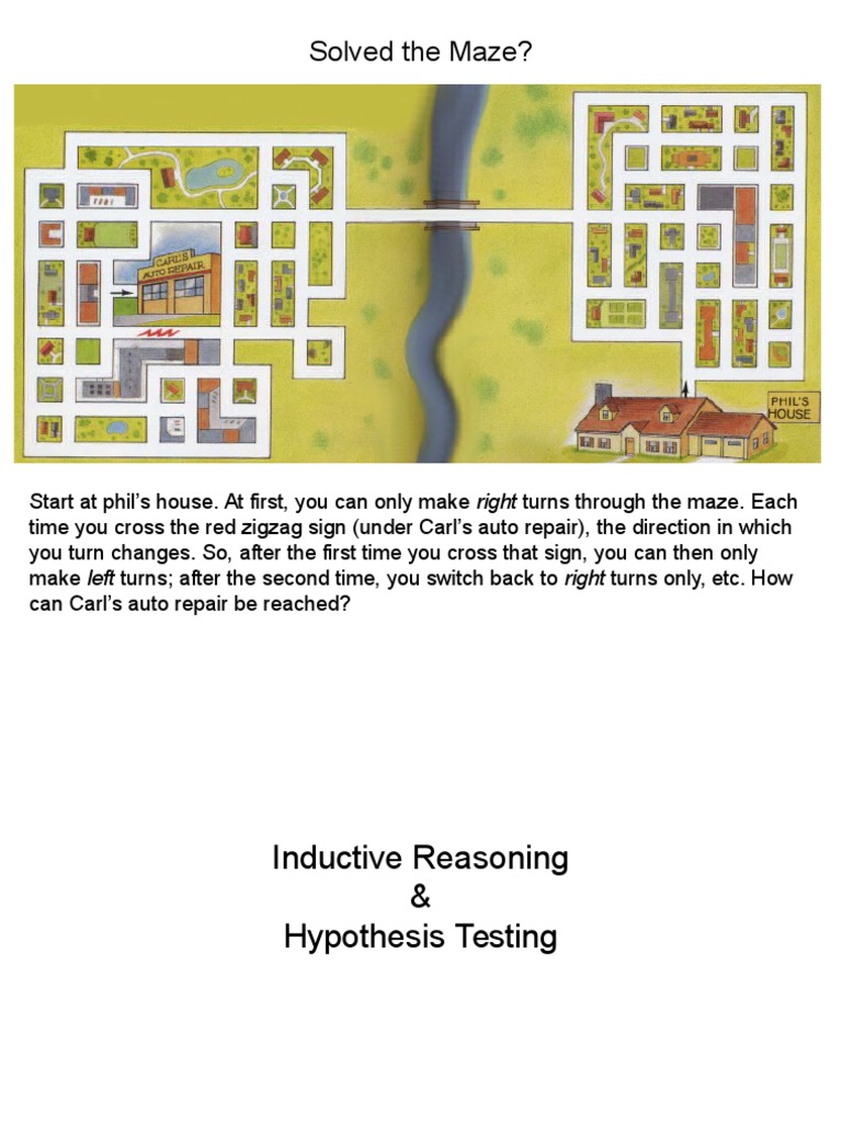 Solved The Maze? | PDF | Hypothesis | Inductive Reasoning